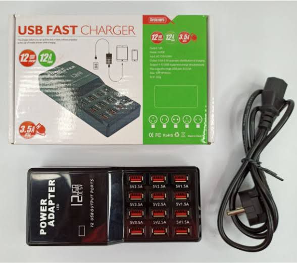 USB Charging Hub 12 Port 12AMP Hub | Daraz.pk