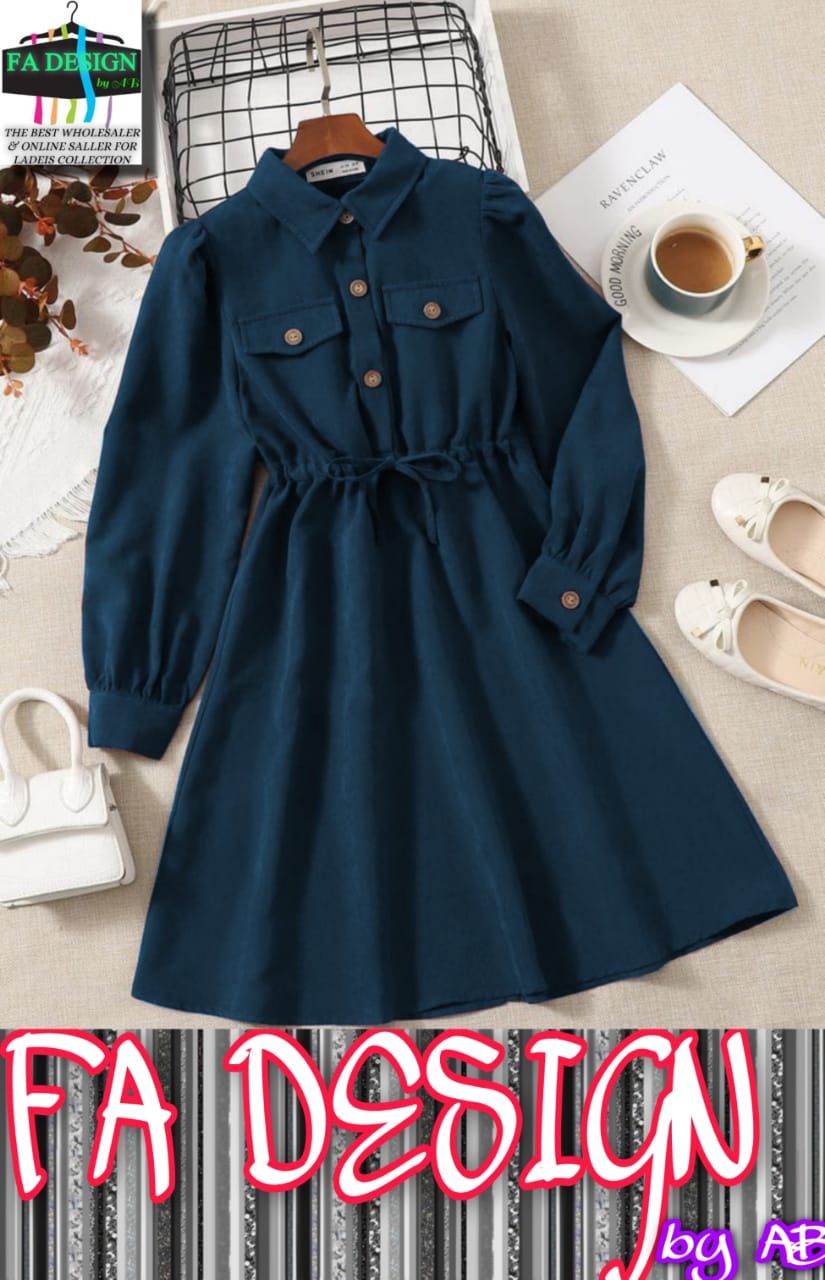 Western Style With Double Pocket Frock - Fashionable and Functional ...