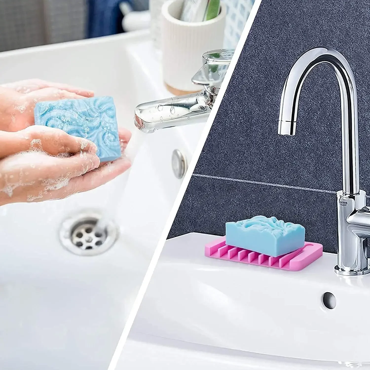 Silicone Soap Molds Create Versatile Rectangle Oval Flower Soaps ...