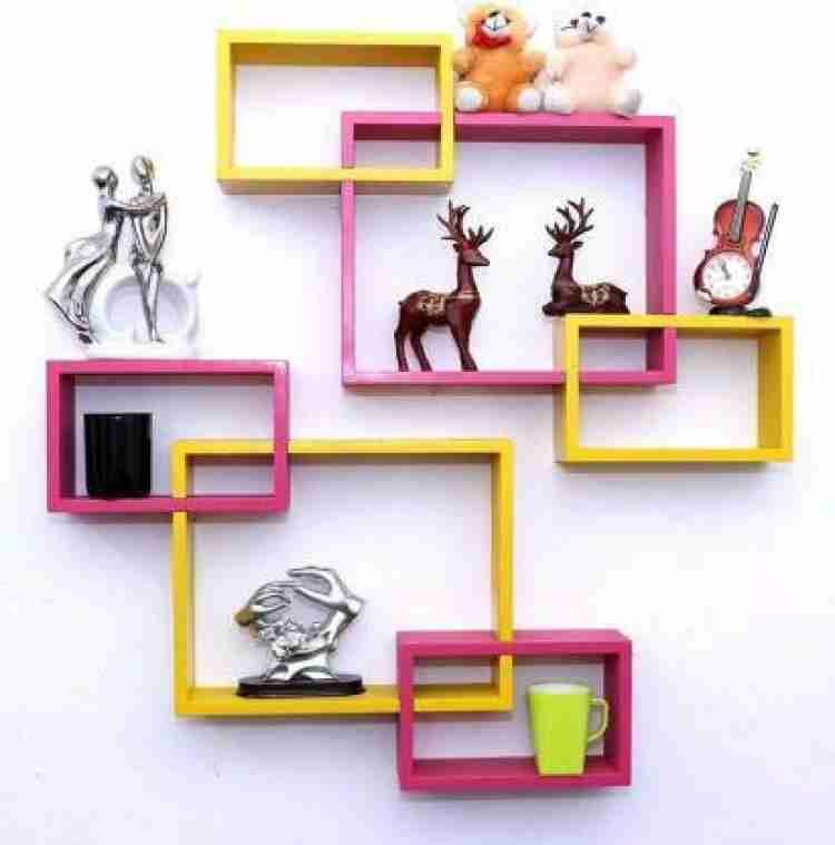 Wall mounted shelf Box intersecting shelves Wall decoration shelves 6 ...