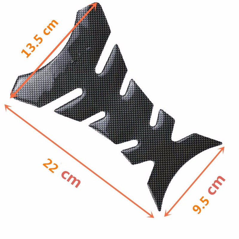 Motorbike Racing Fiber Fuel Gas Cap Cover Tank Protector Pad Sticker ...