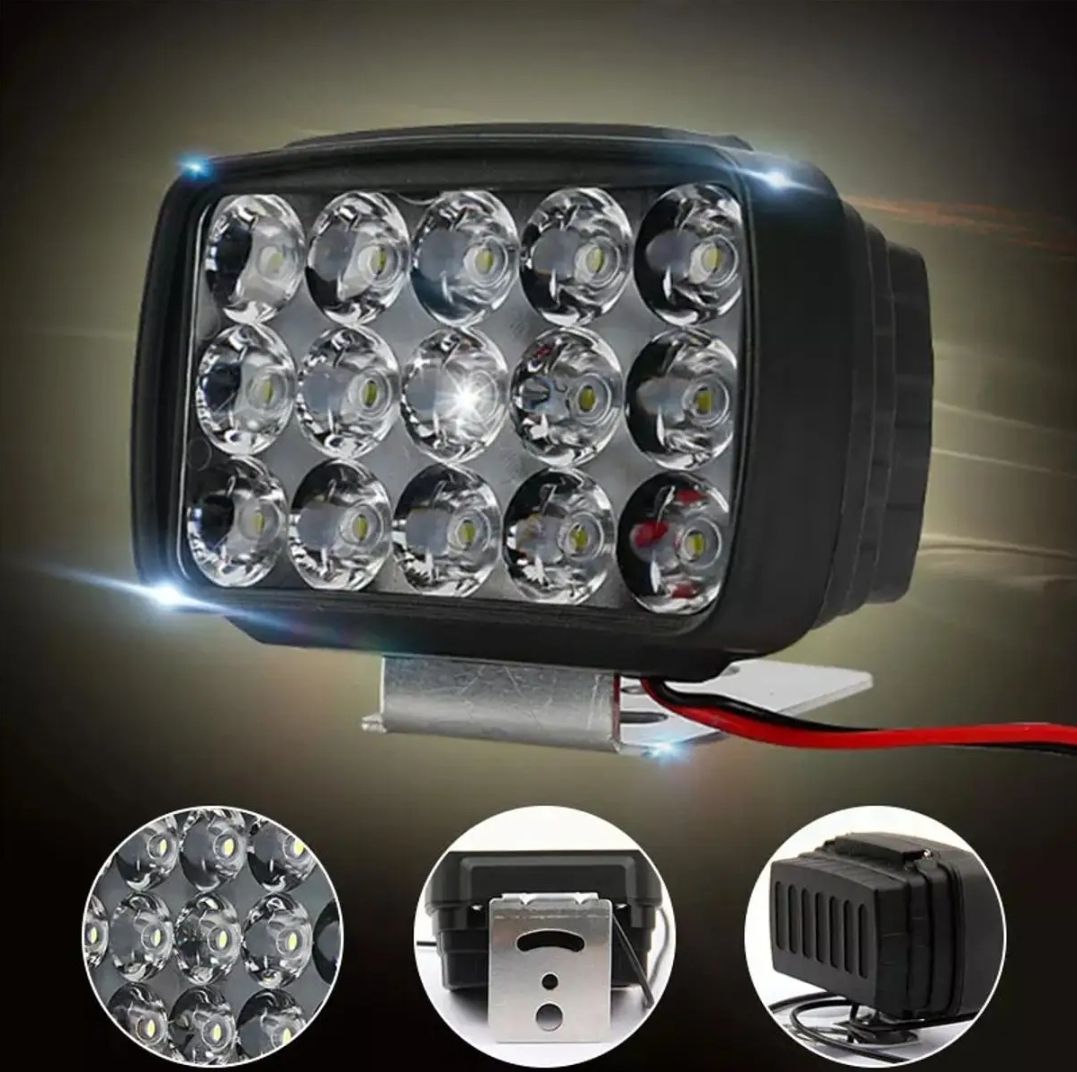 CAR jeep LED Light Hi/Low & FLASHER fog headlight also motorcycle bike ...