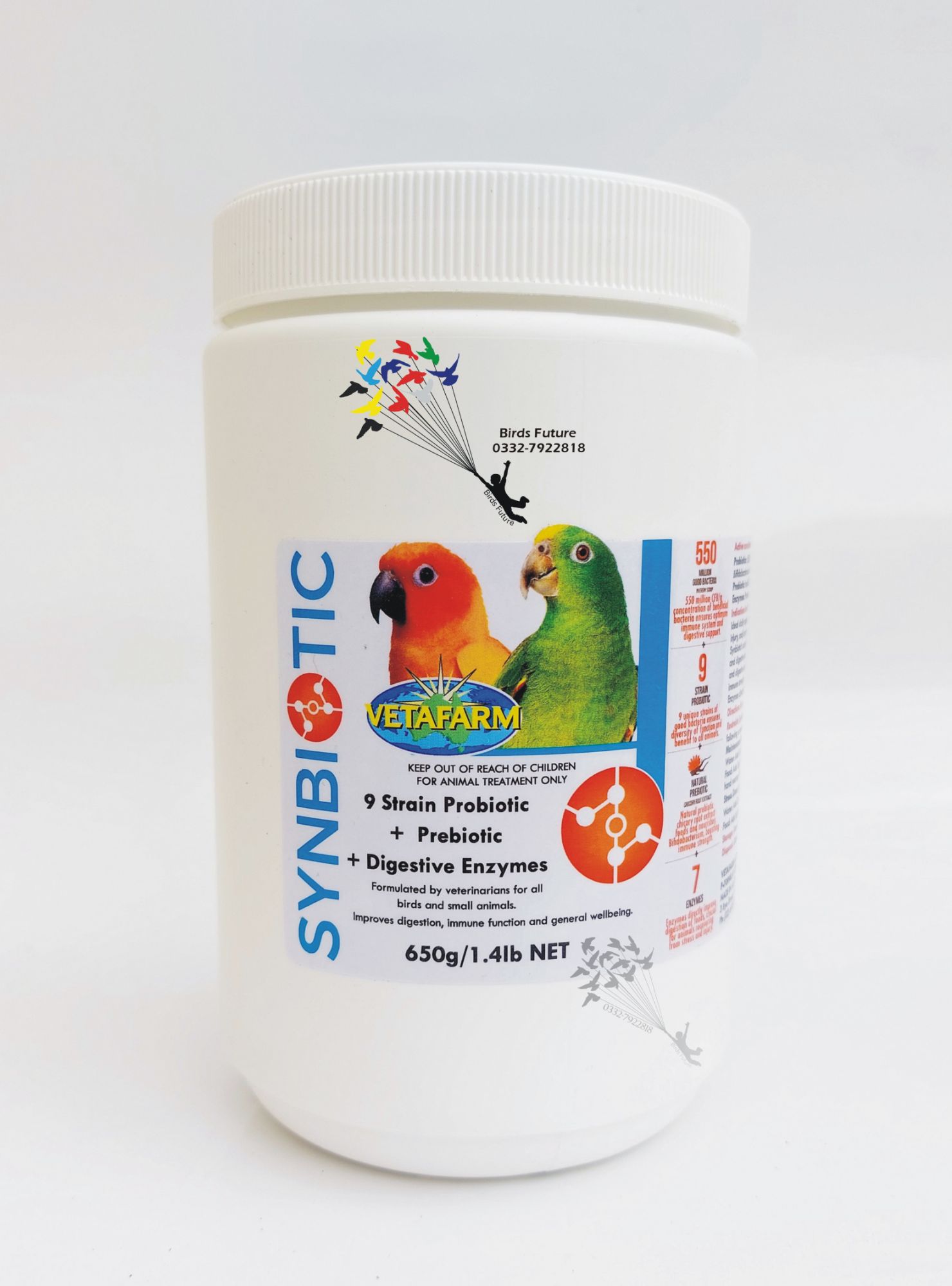 Synbiotic Probiotic Prebiotic With Digestive Enzymes For Birds Loose Pack | Daraz.pk