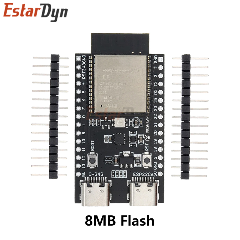 Esp32 C6 Esp32 Wifibluetooth Internet Of Things Dual Type C Development Board Esp 32 Core Board 
