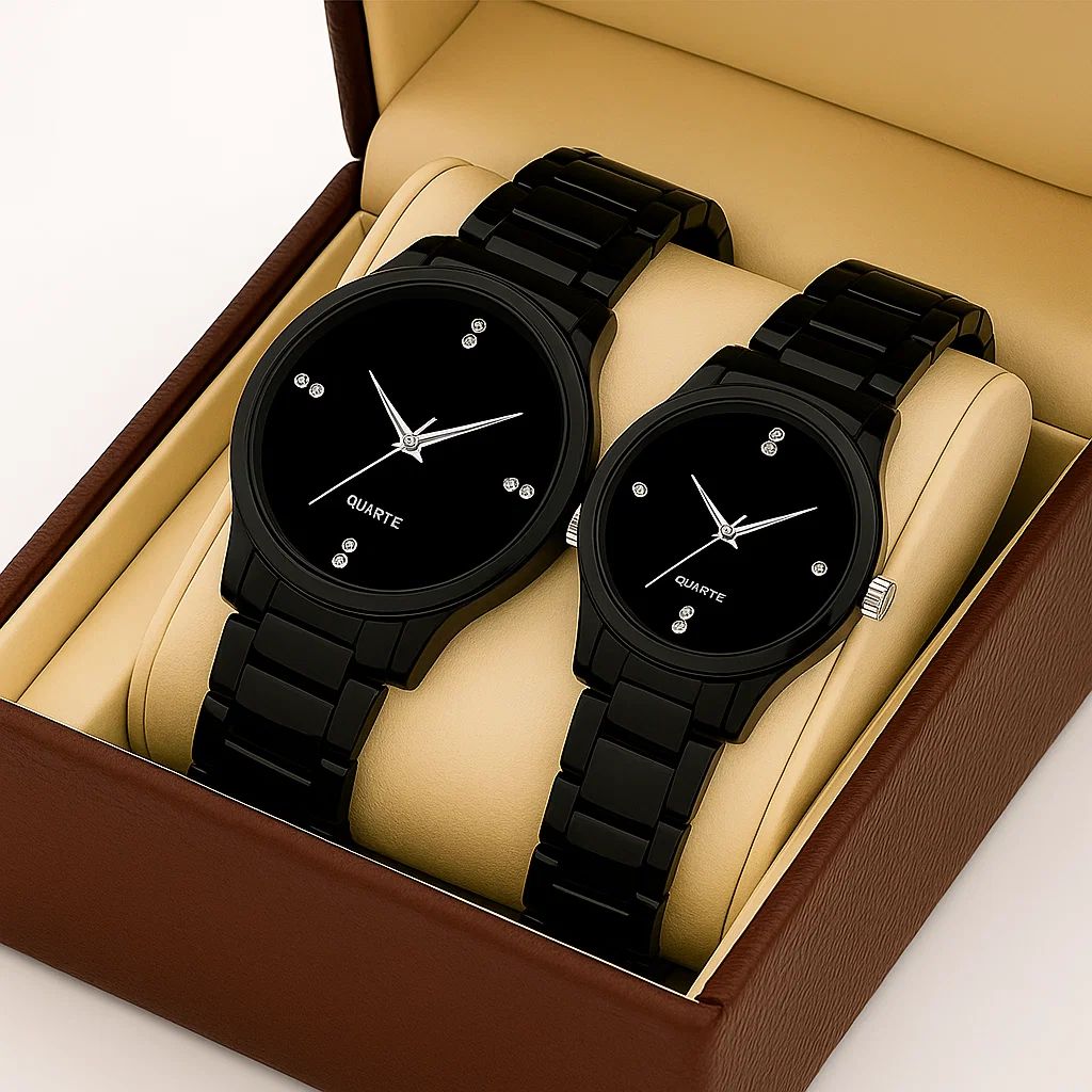 Fashionable Couple Watches Stainless steel Couple Watch Quartz Watches ...