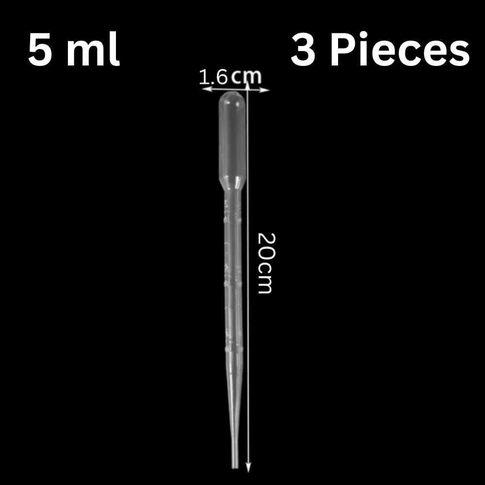 5ml Plastic Transfer Pipettes Droppers Disposable Pack of 1 to 250 ...