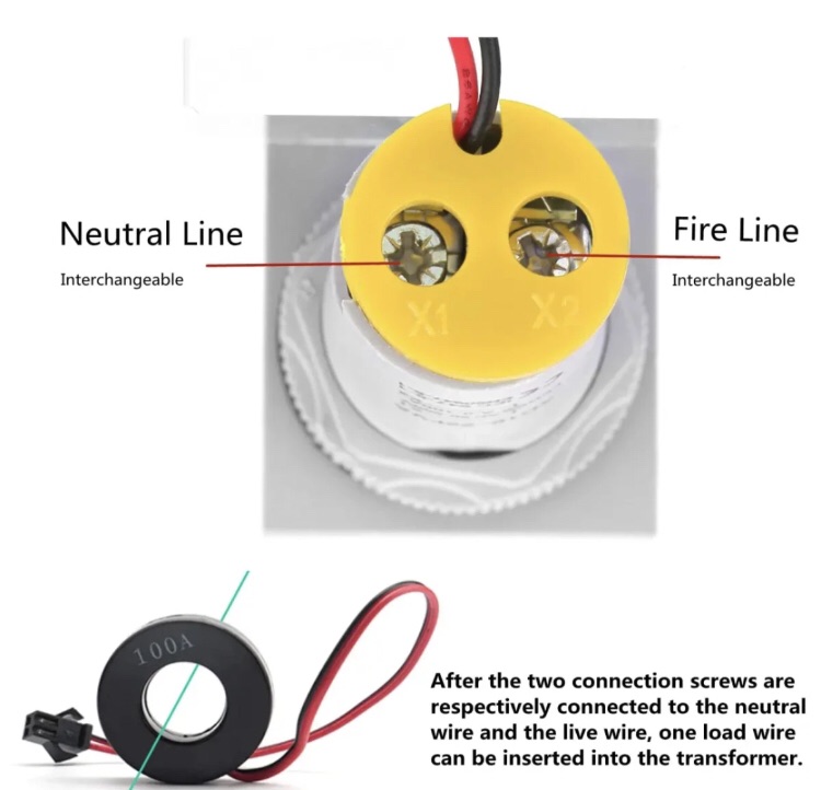 Digital Square Ac volt ampere meter light | Daraz.pk