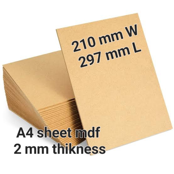 Mdf plywood 8.3×11.7 inches (A4 Size)Press wood mdf sheet ,board for ...