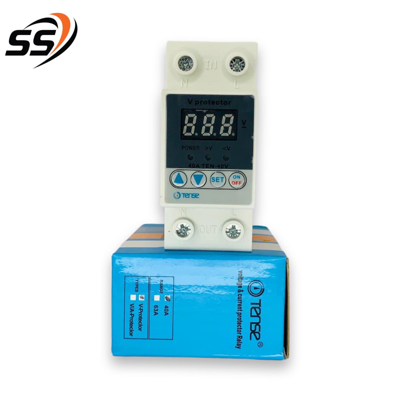 TENSE 40A ADJUSTABLE VOLTAGE OVER AND UNDER PROTECTOR RELAY BREAKER ...
