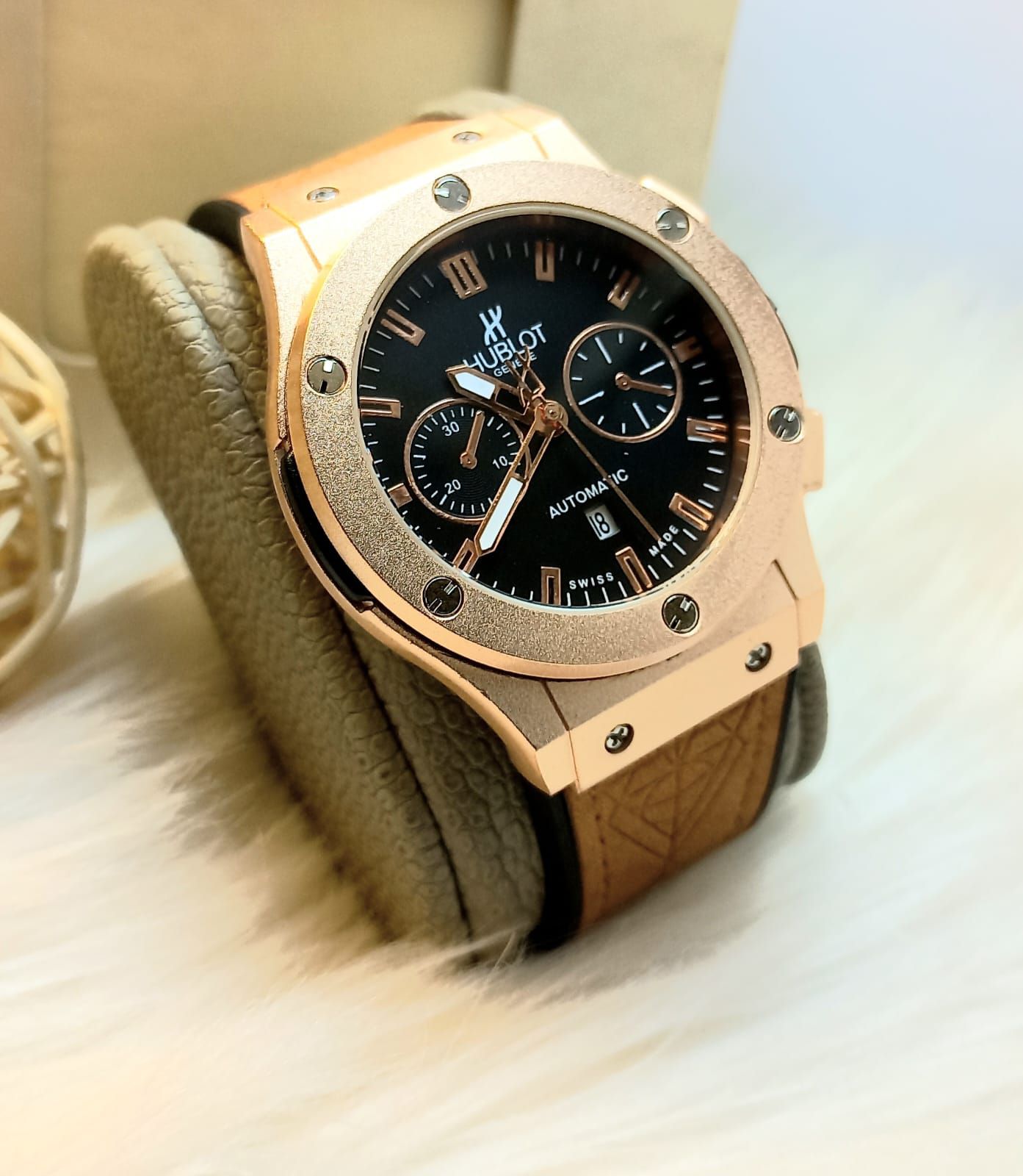 *HUBLOT* MENS COLLECTION MOST DEMANDED ITEM MASTER LOCK DATE WORKING ...