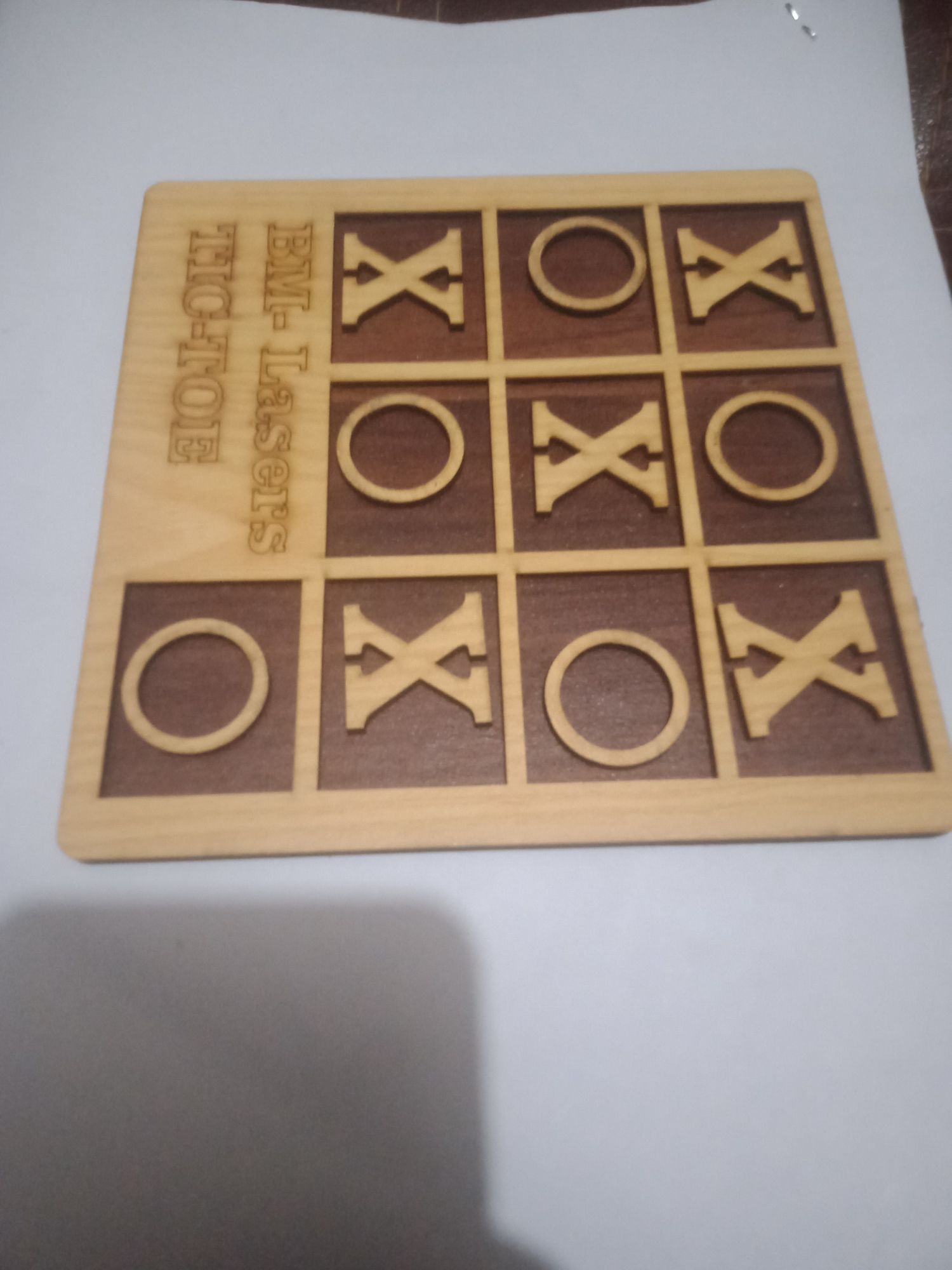 tik tac toe game for kids in wooden MDF material | Daraz.pk
