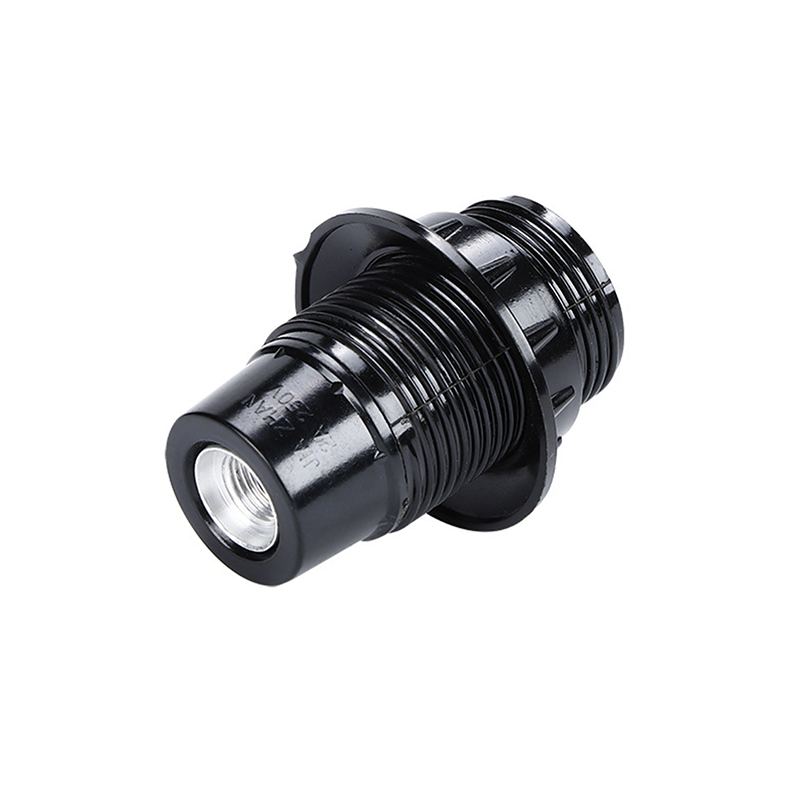 Black E27 Self-locking Bakelite Lamp Holder E14 Cap Screw LED Light ...