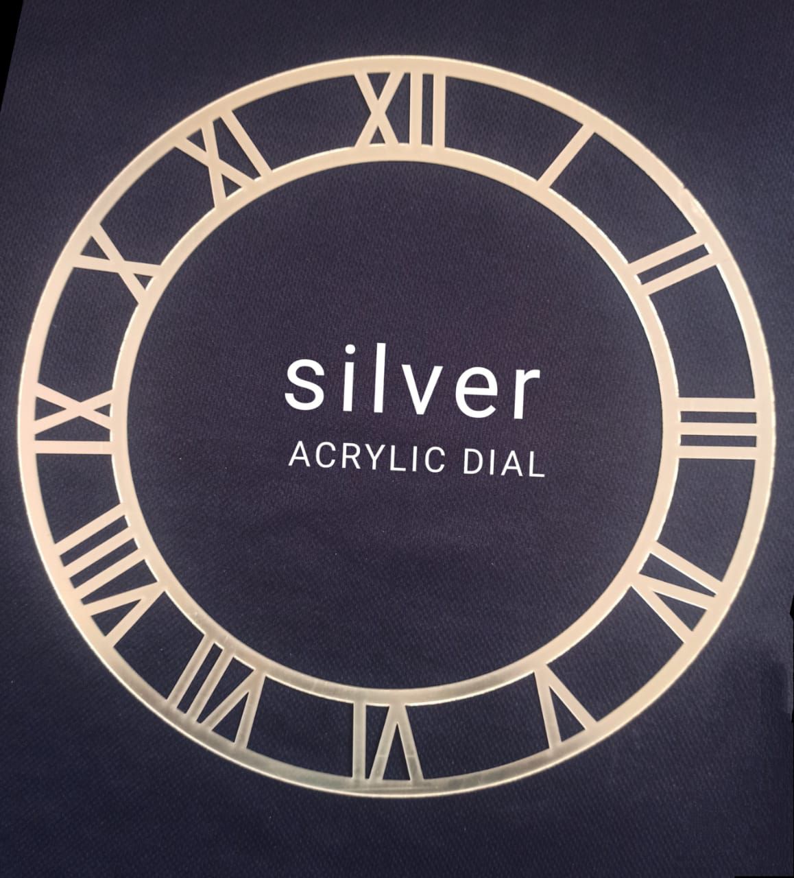 8 inches acrylic dial for resin clock (golden &silver) , acrylic dialer ...