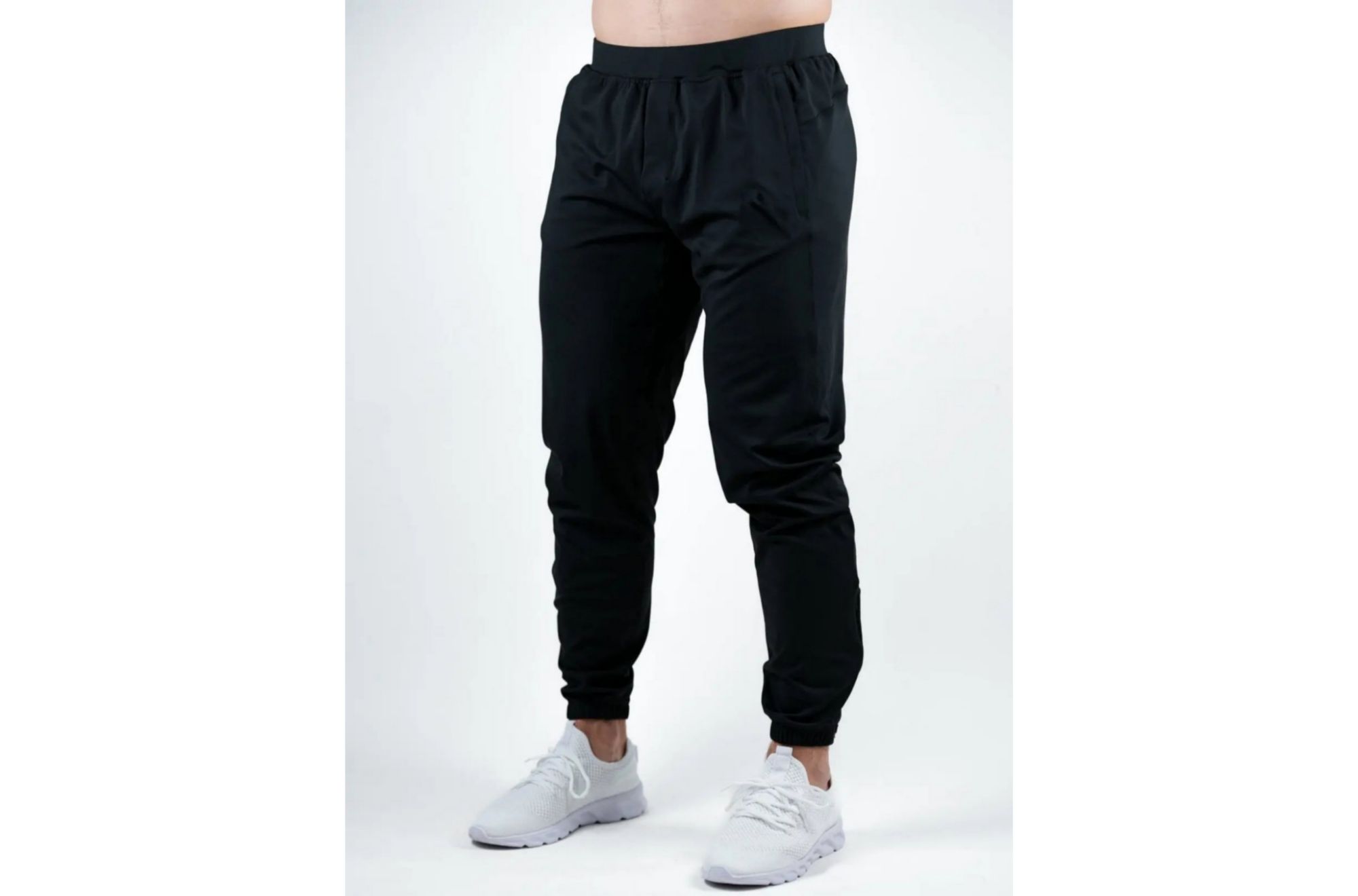 Black Plain Trouser For Men_Black Plain Sports & Gym Trouser For Men ...