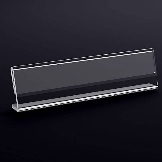 Acrylic Office Desktop Sign Display Name Price Business Card Label ...