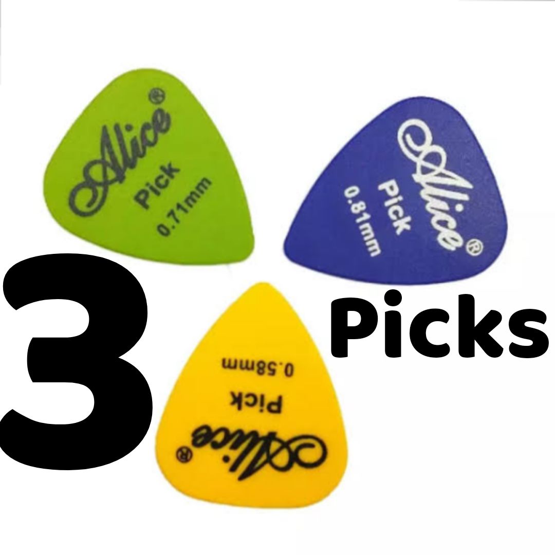 Alice Acoustic Guitar Picks in mix thickness and different packages ...