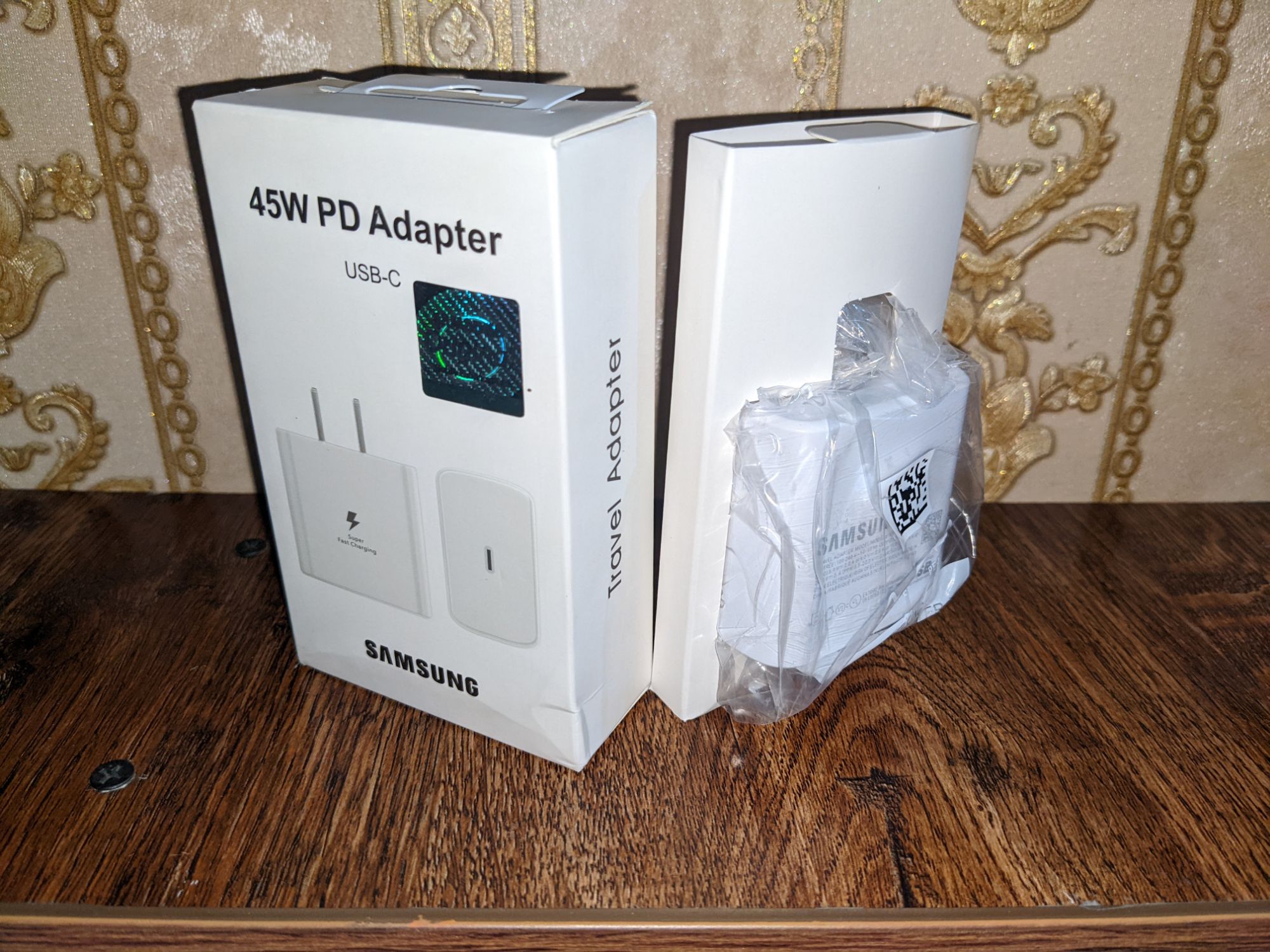 Original Samsung 45W USB-C Super Fast Charging Wall Charger Without Type Data Cable - White ...