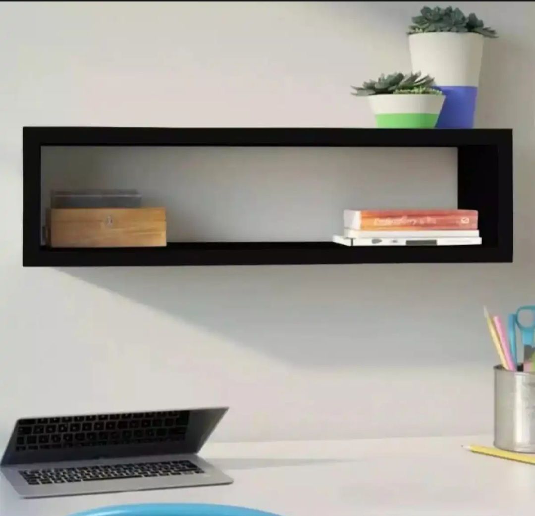 Wall Mounted Storage Bookshelf, ASWOOD Modern Book Rack, Study Room ...