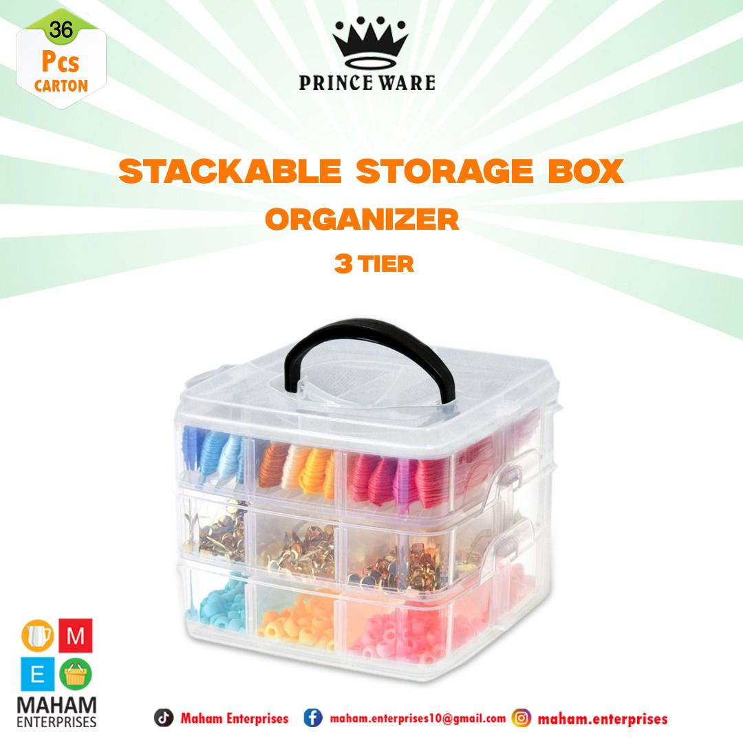 Transparent Storage Container Jewelry Box Clear Plastic Organizer Box ...