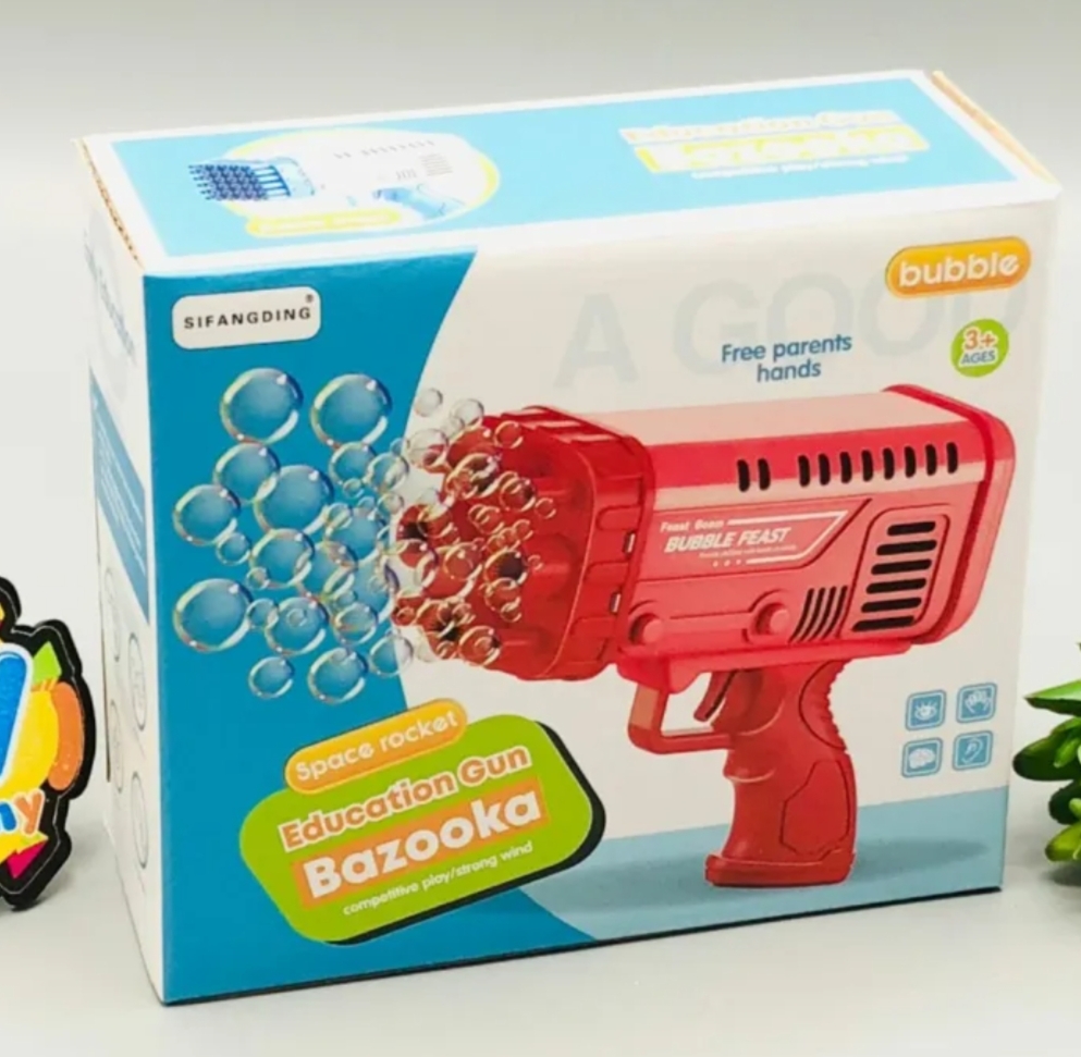 Electric bazooka boom bubble gun for kids | Daraz.pk