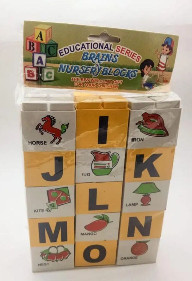 ABC Blocks Set For Kids - Educational Nursery Alphabets & Number Blocks ...