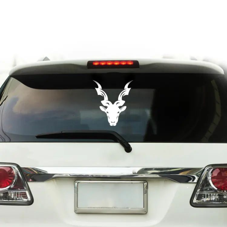 Markhor sticker for car back mirror 12x10 inch | Daraz.pk