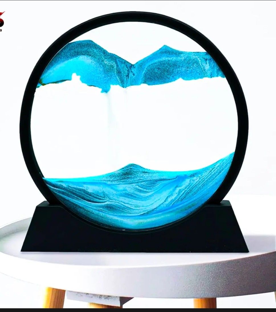 LED RGB Sandscape Lamp, Moving Sand Art Night Light With 7 Colors ...