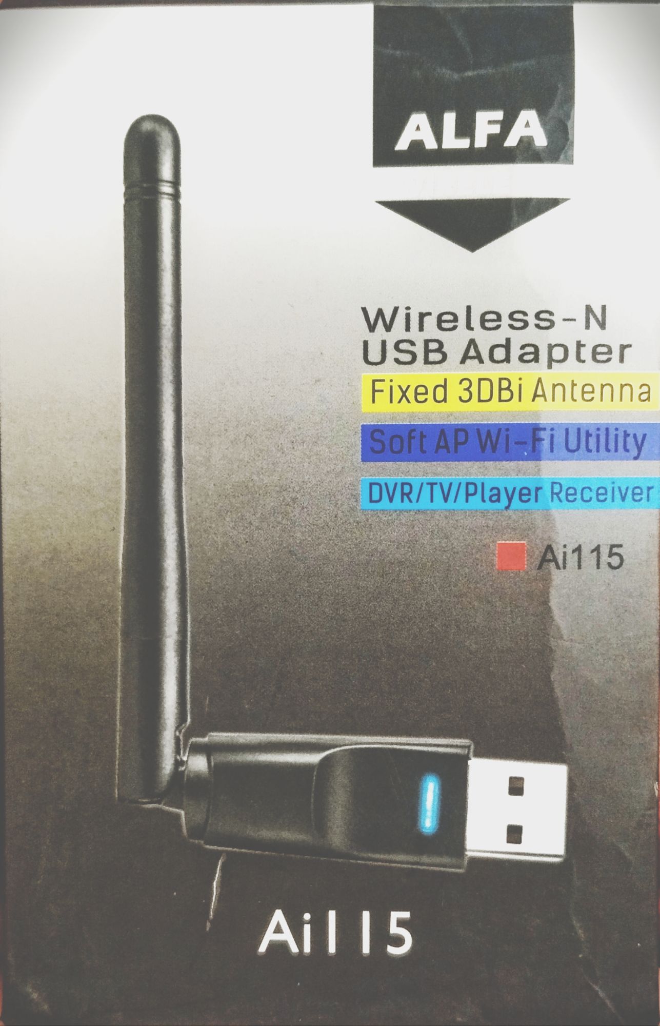 Alfa Wireless-N USB Adapter with Antenna | Daraz.pk