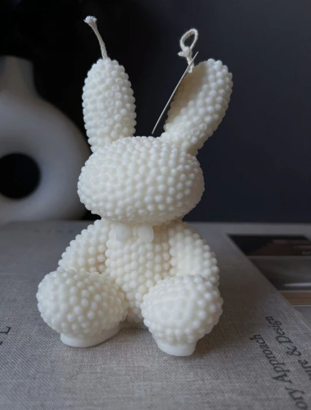 Buy One Get 1 Free 3D Pearl Rabbit Candle | Pearls Bunny Candle | 3D ...