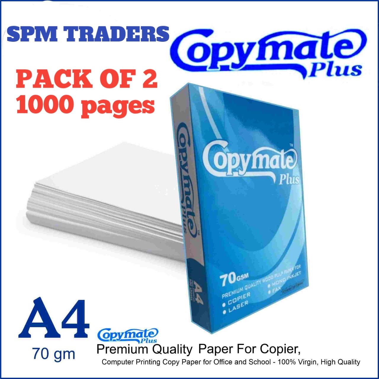 Copymate A4 - 1000 Pages - 70Gsm | Daraz.pk
