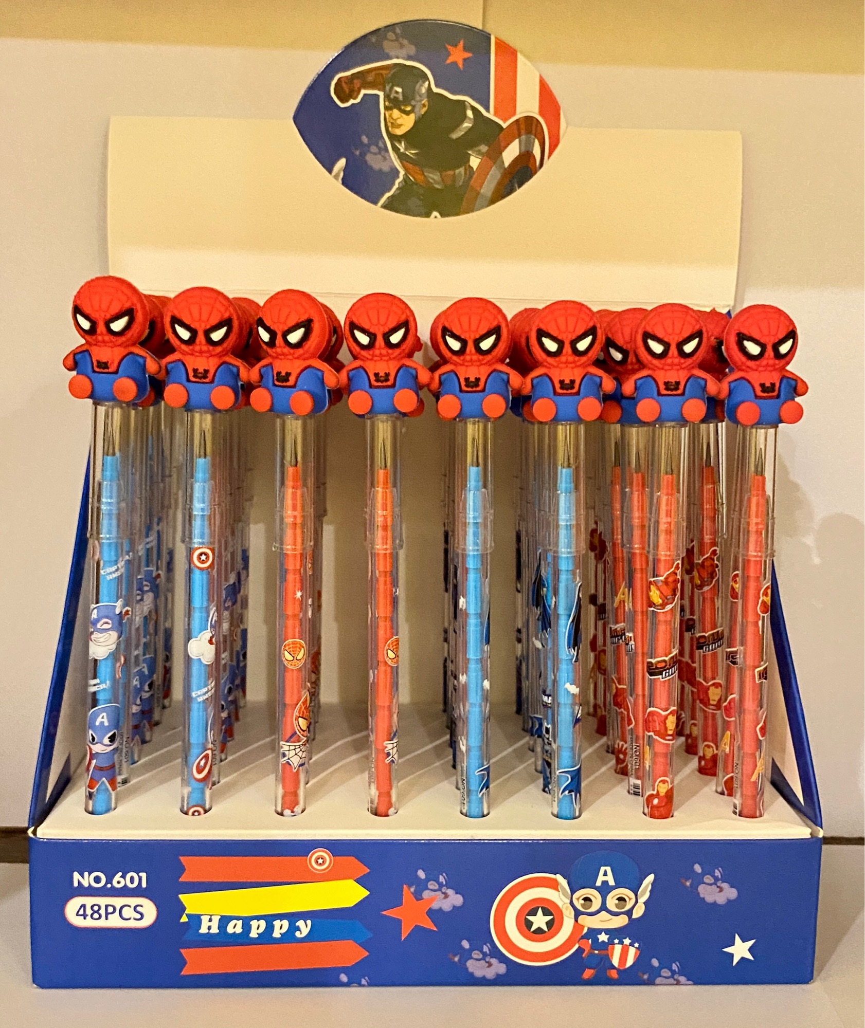 Cute spider man pencils box available 48 pieces in just RS =2200 | Daraz.pk