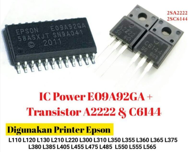Epson Power Ic E09A92GA with Transistors | Daraz.pk