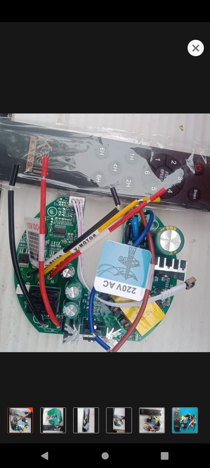 AC/DC ceiling Fan circuit 65w with remote control | Daraz.pk