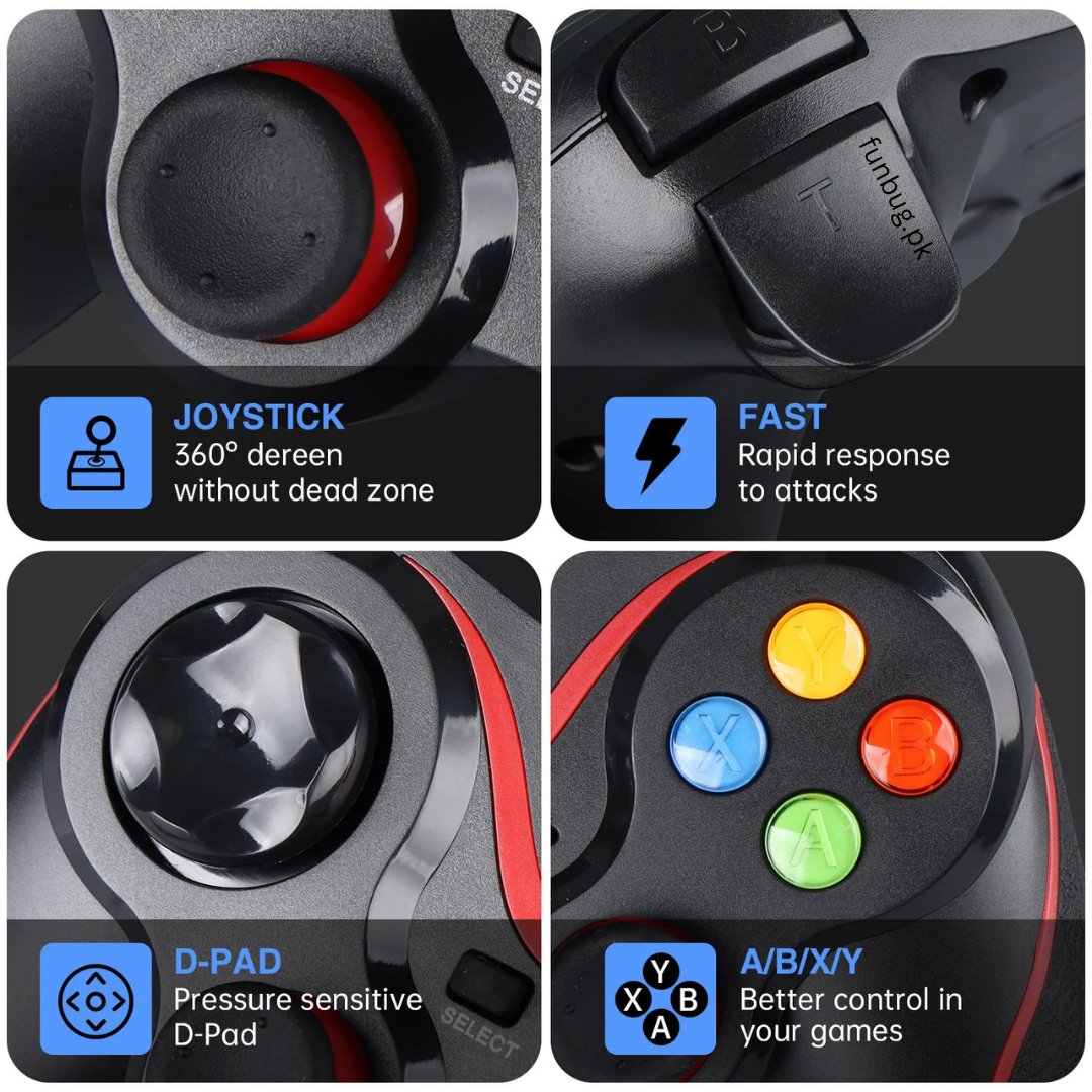 【PRO】 Wireless Gaming Controller Joystick Joypad Gamepad for ...