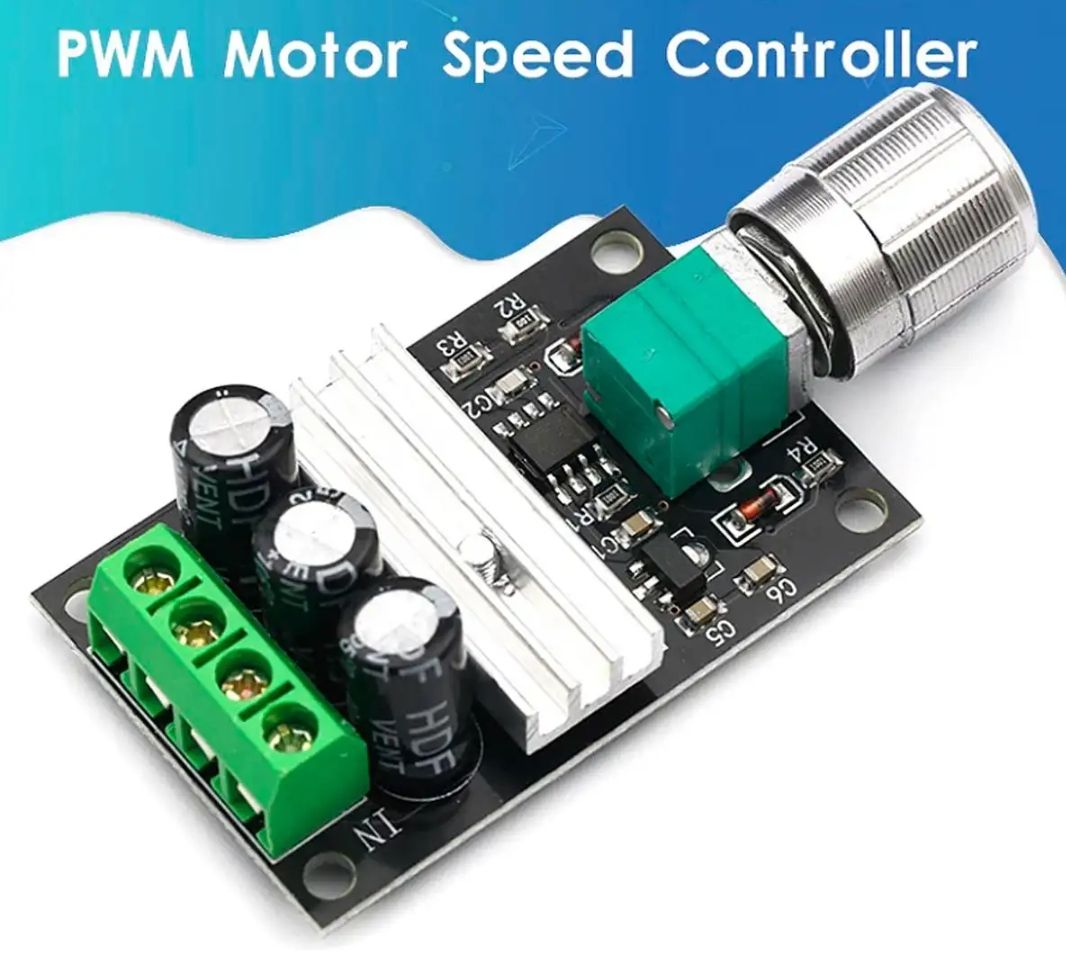 DC Motor PWM Speed Controller DC 6V to 28V 5A PWM Regulator Low Voltage Fan Speed Controller ...