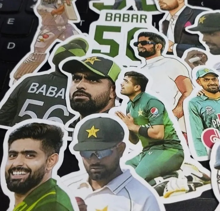 25/50 Babar Azam unique and aesthetic stickers for kids toys , phone ...