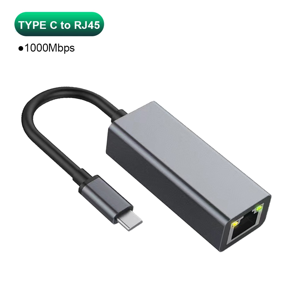 USB Type C Ethernet Adapter 1000Mbps USB 3.0 RJ45 Network Card For ...