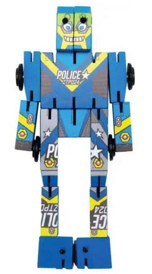 iSGift Wooden Transformer Transform it Robot – Police Car | Daraz.pk