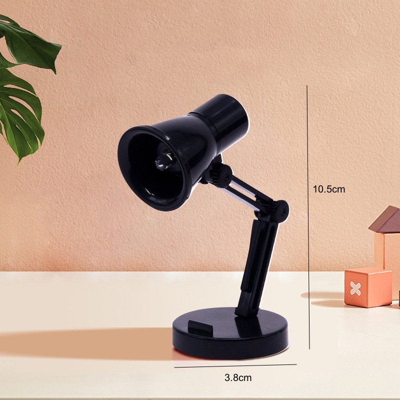 Mini LED Night Reading Book Light Foldable Table Lamp Dormitory Bedroom ...