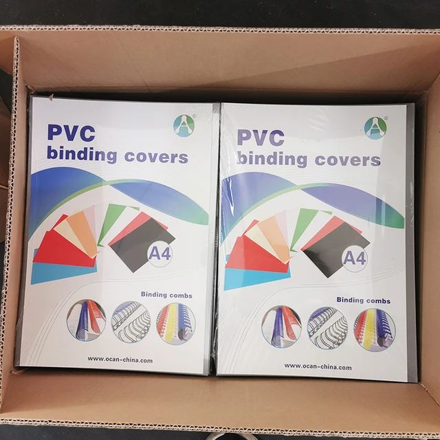 100- Sheets -Binding pvc plastic Sheet transparent A4 Size For Book and ...
