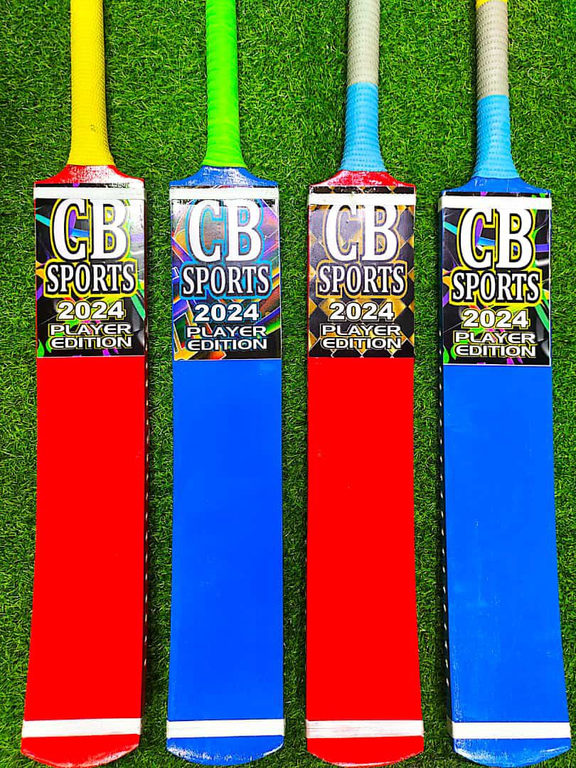 CB sports tape ball cricket bat 2024 player edition bat with half cane ...