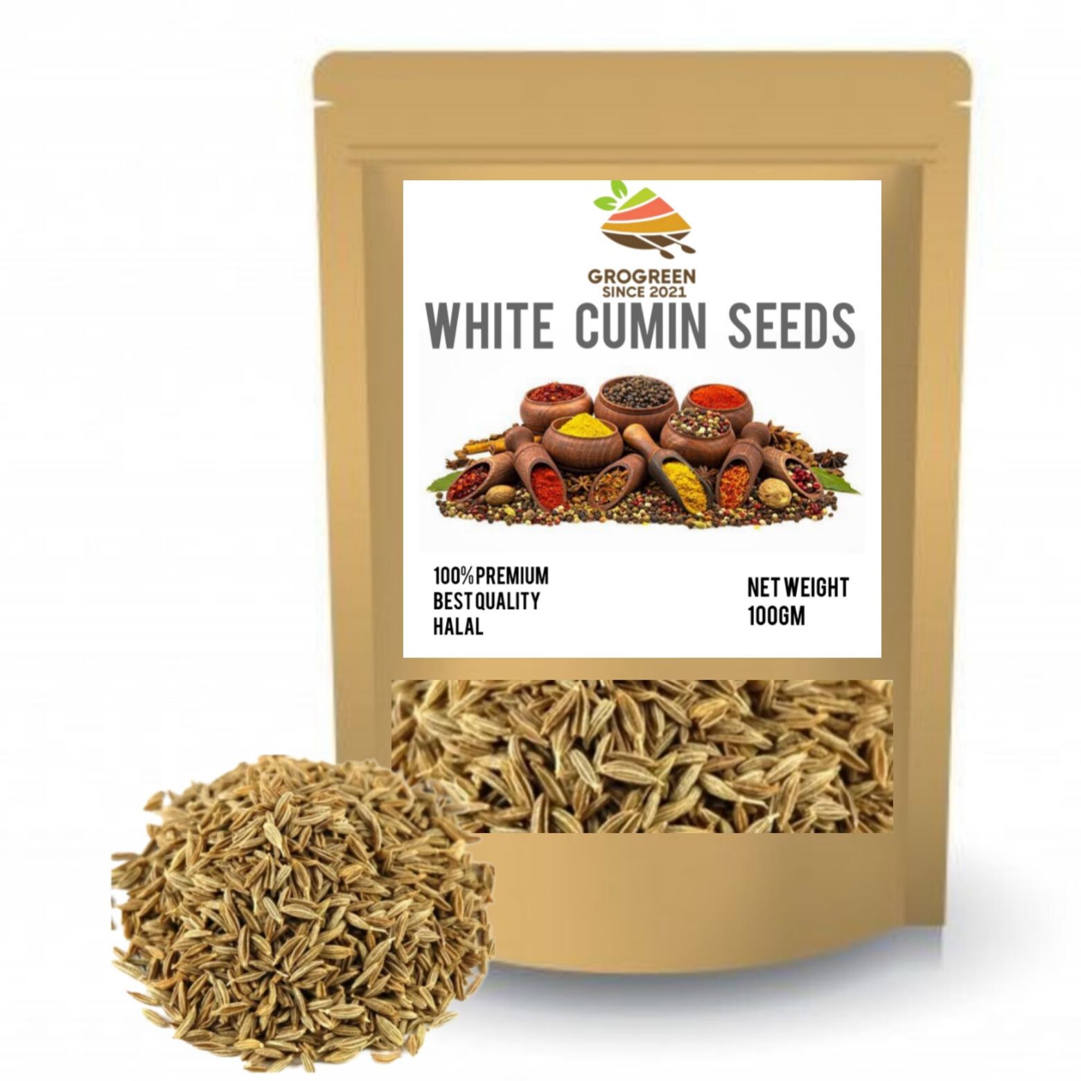 White Cumin Seeds Whole | Zeera | Zera Safaid / Sufaid 100 Grams | Daraz.pk