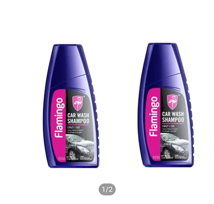 flamingo car wash and wax shampoo 500ml ( pack of 2) | Daraz.pk