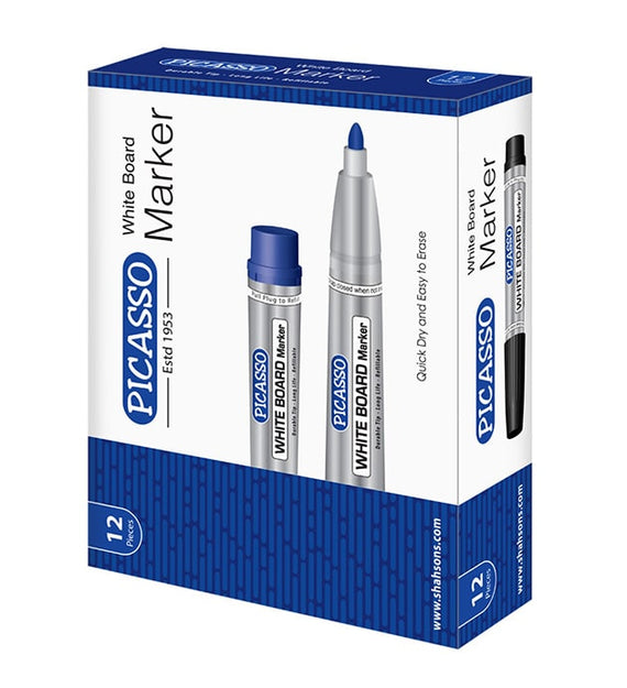 Picasso White Board Marker 12Pcs/Box | Daraz.pk
