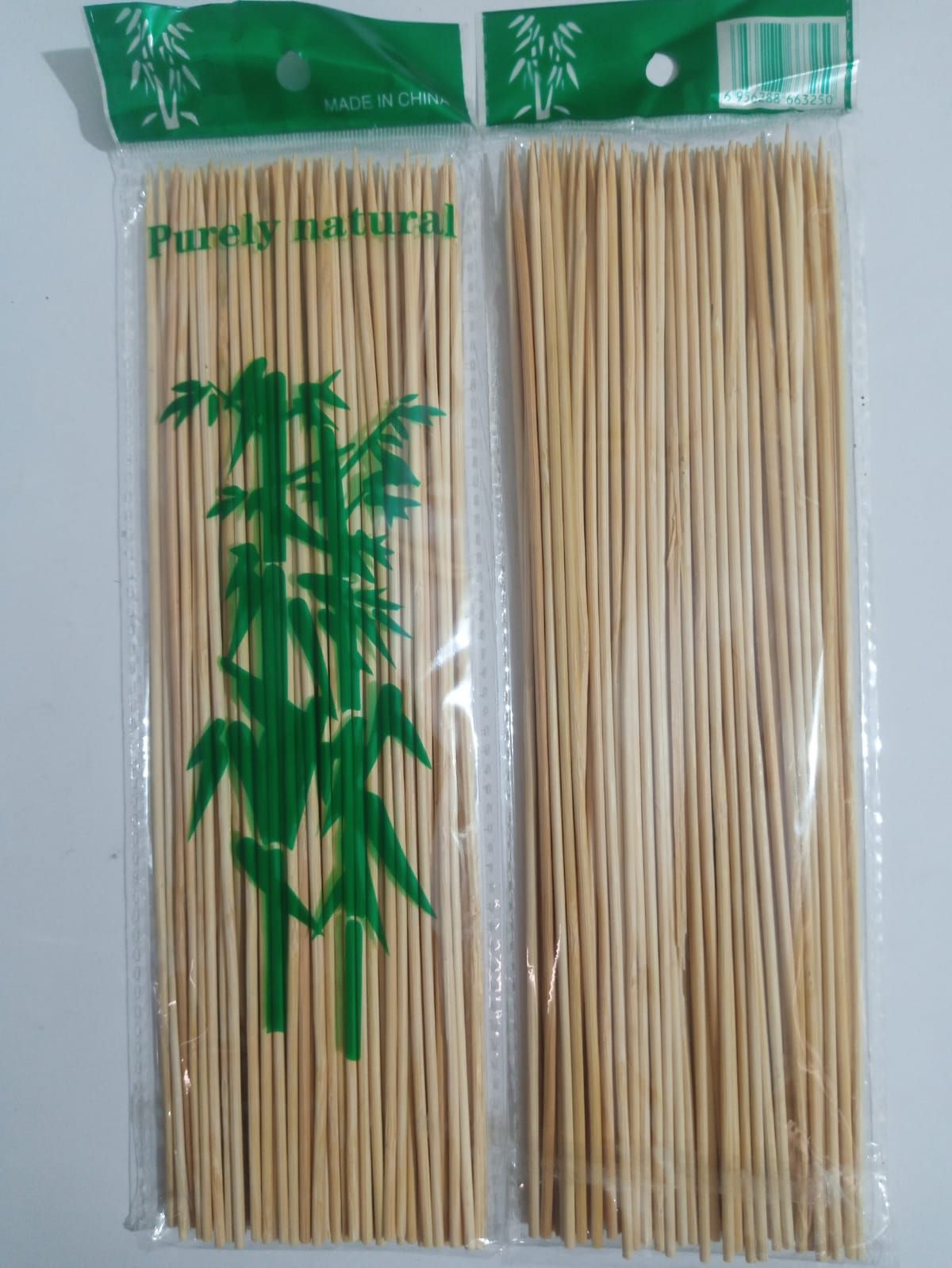 Wooden Bamboo Shashlik Sticks Pack , Ideal for BBQ, Craft, and ...