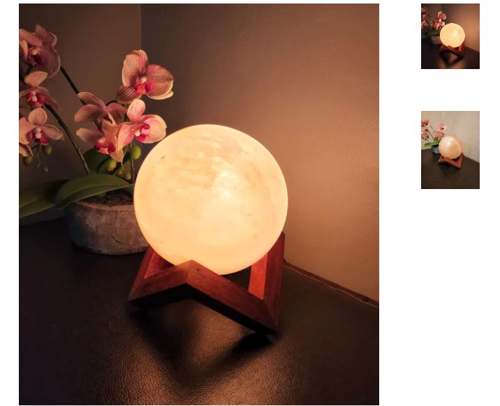 usb moon lamp yellow color LED lights | Daraz.pk