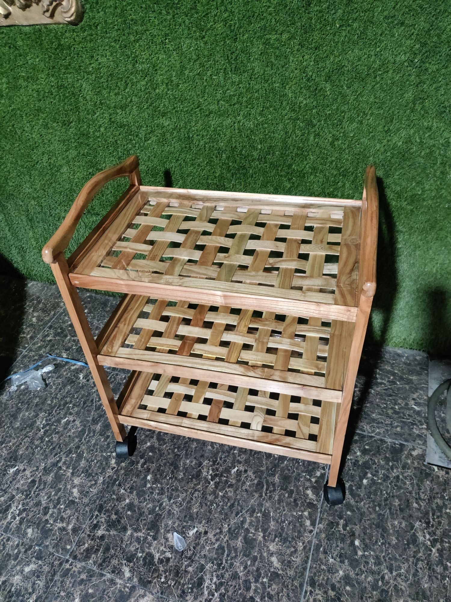 Tea Trolly / Tea Trolley / Wooden Trolly/ Glass Trolly | Daraz.pk