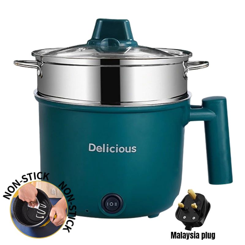 Multi-function Mini Cooker With Stainless Steel Steam Tray 1.8L Non ...