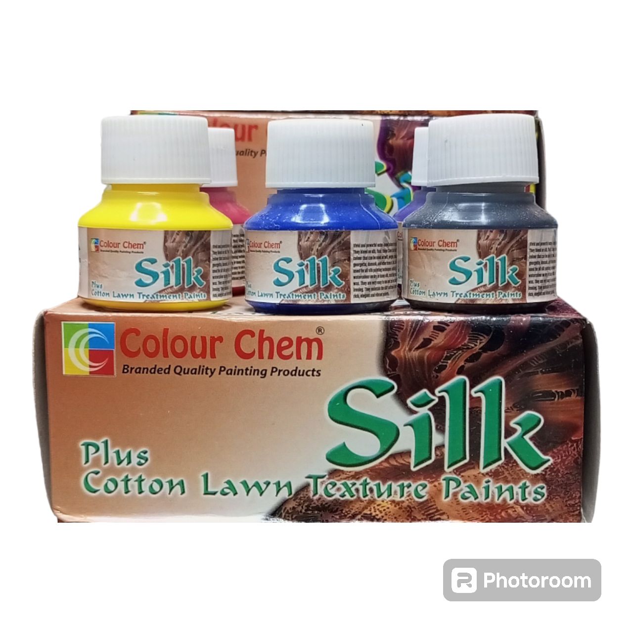 Color Chem Silk Fabric Paint set of 6 colors | Daraz.pk