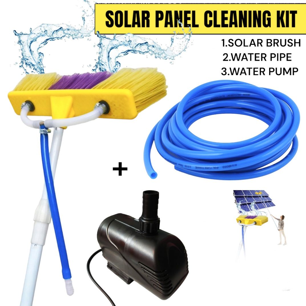 Solar panel cleaning kit (8ft Extendable megnitic Stainless steel ...